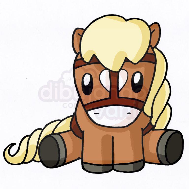 caballo-kawaii - Dibujando con Vani