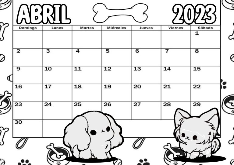 abril 2023 para imprimir - Dibujando con Vani