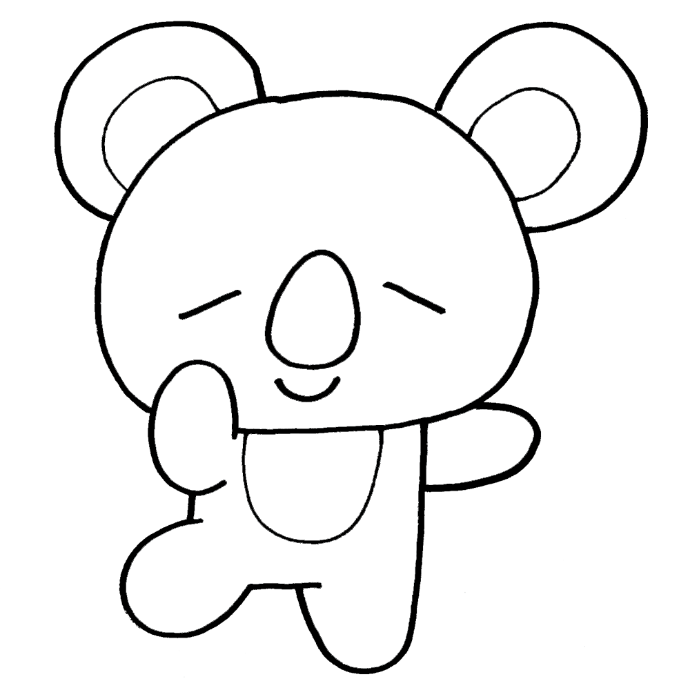 koya-bt21-colorear.png - Dibujando con Vani