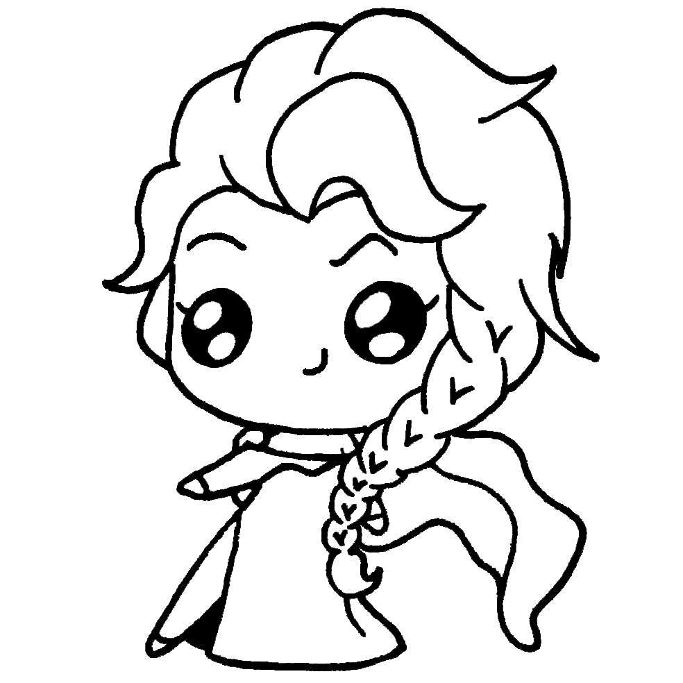 elsa de frozen para colorear - Dibujando con Vani