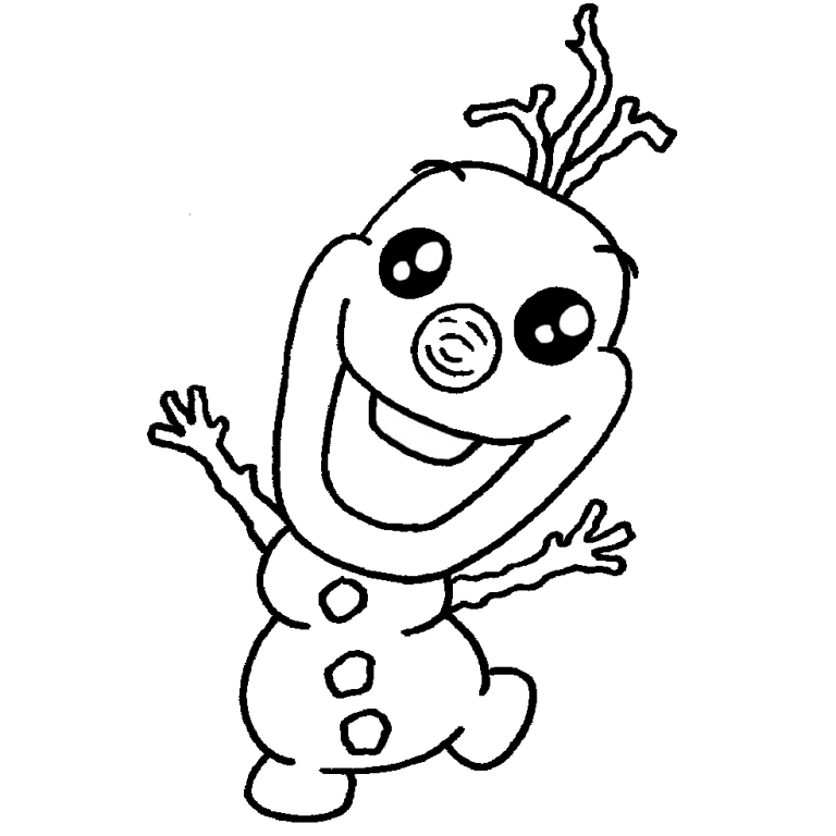 olaf de frozen para colorear - Dibujando con Vani
