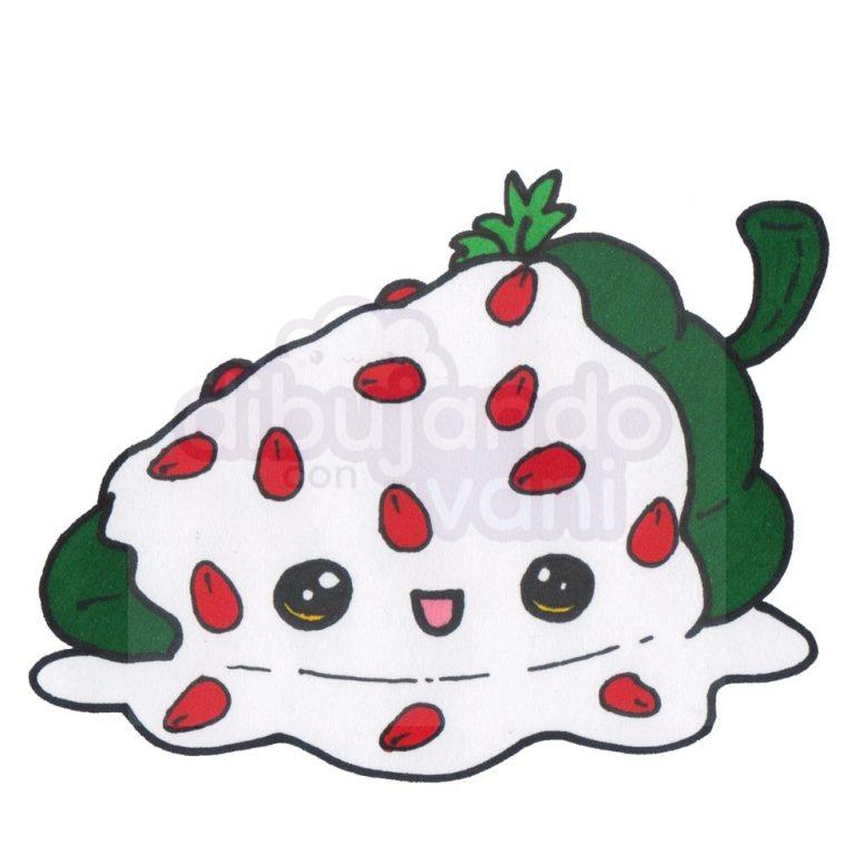 chile relleno kawaii - Dibujando con Vani