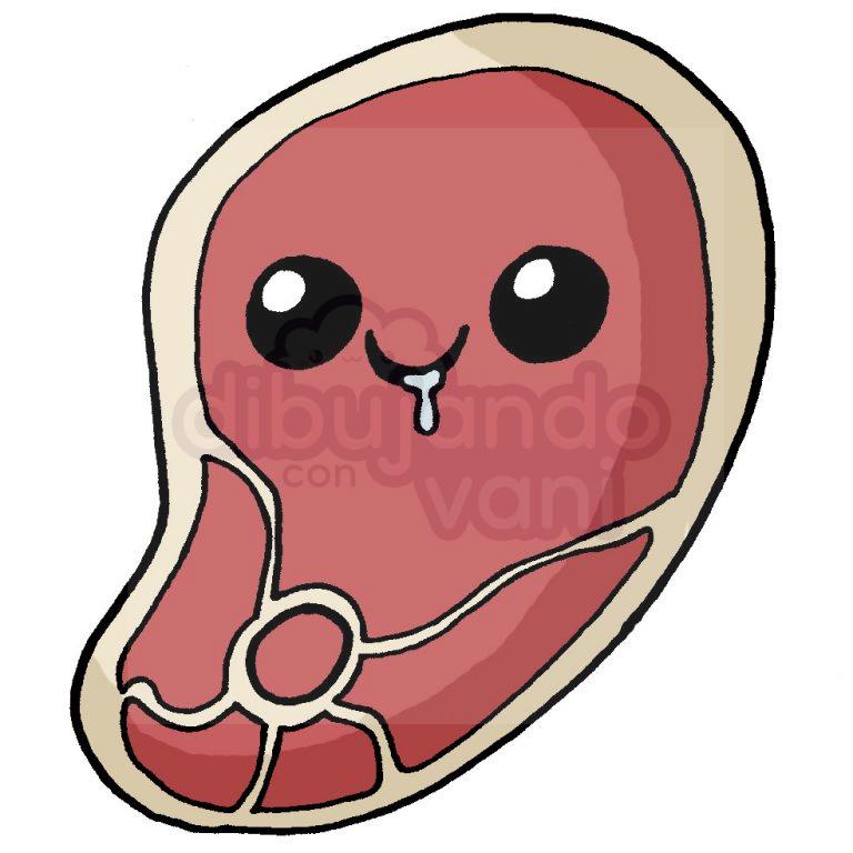 chuleta-kawaii.jpg - Dibujando con Vani