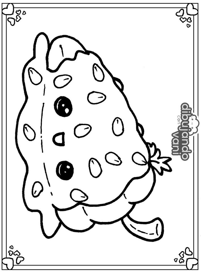 Dibujo de un chile relleno para imprimir y colorear - Dibujando con Vani