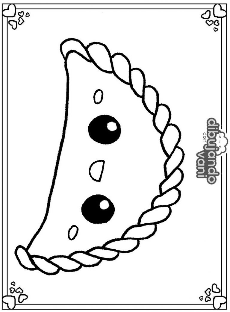 Empanada Empanadas Pastelitos Argentinas Kleurplaten Kolorowanka ...