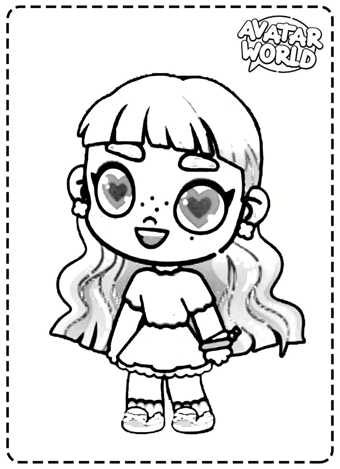 Personaje de avatar world 5 para imprimir - Dibujando con Vani