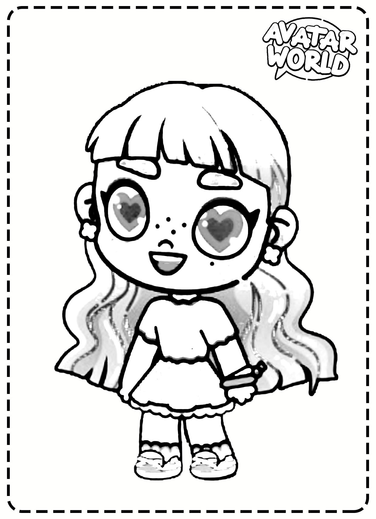 Personaje de avatar world 5 para imprimir - Dibujando con Vani