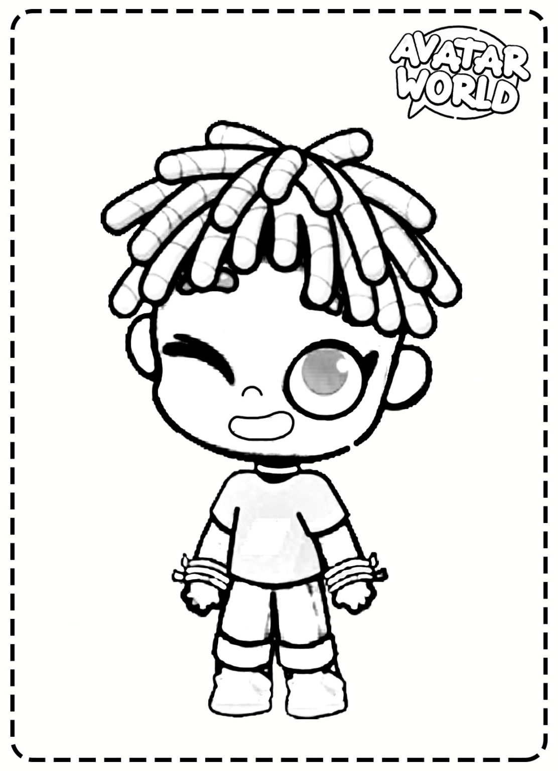 Personaje de avatar world 6 para imprimir - Dibujando con Vani