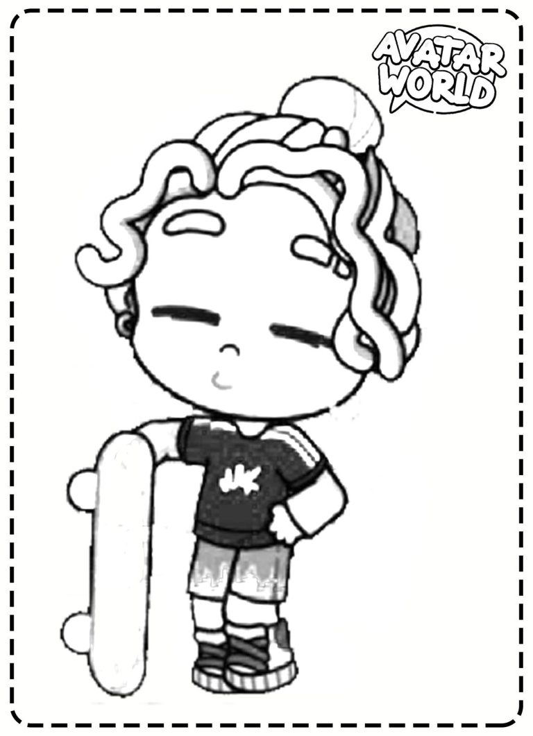 Personaje de avatar world 8 para imprimir - Dibujando con Vani