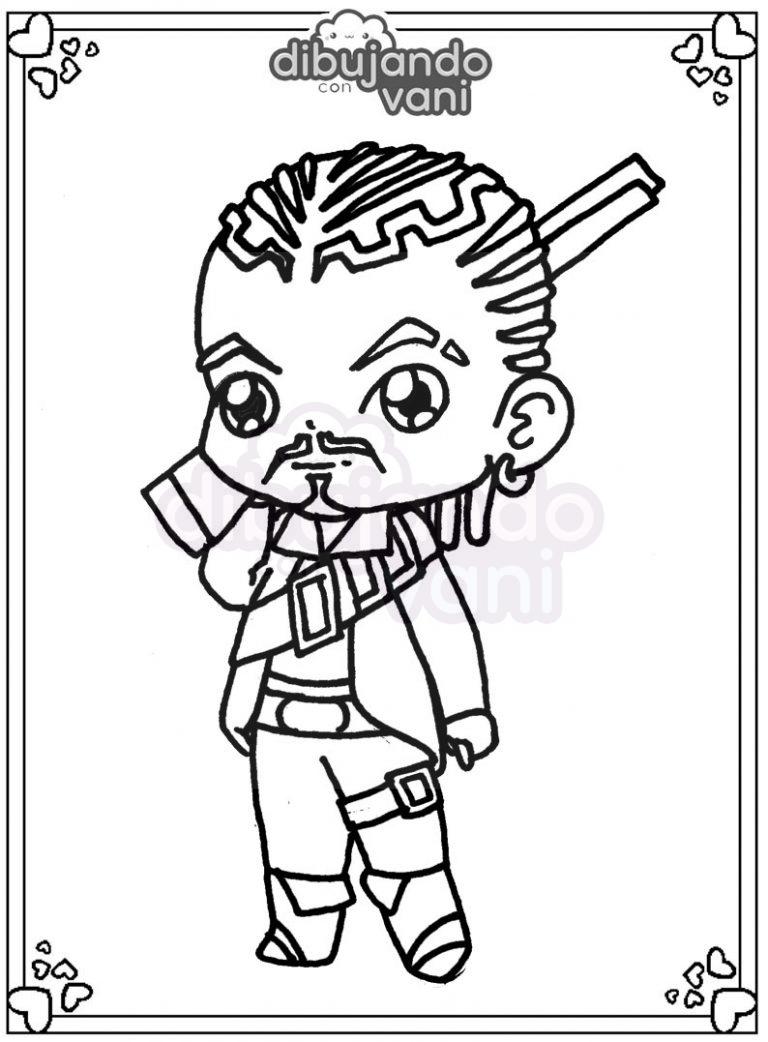 Dibujo de Antonio de free fire para imprimir y colorear - Dibujando con ...