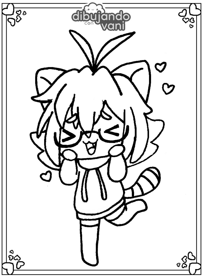 bex de gacha life para imprimir - Dibujando con Vani