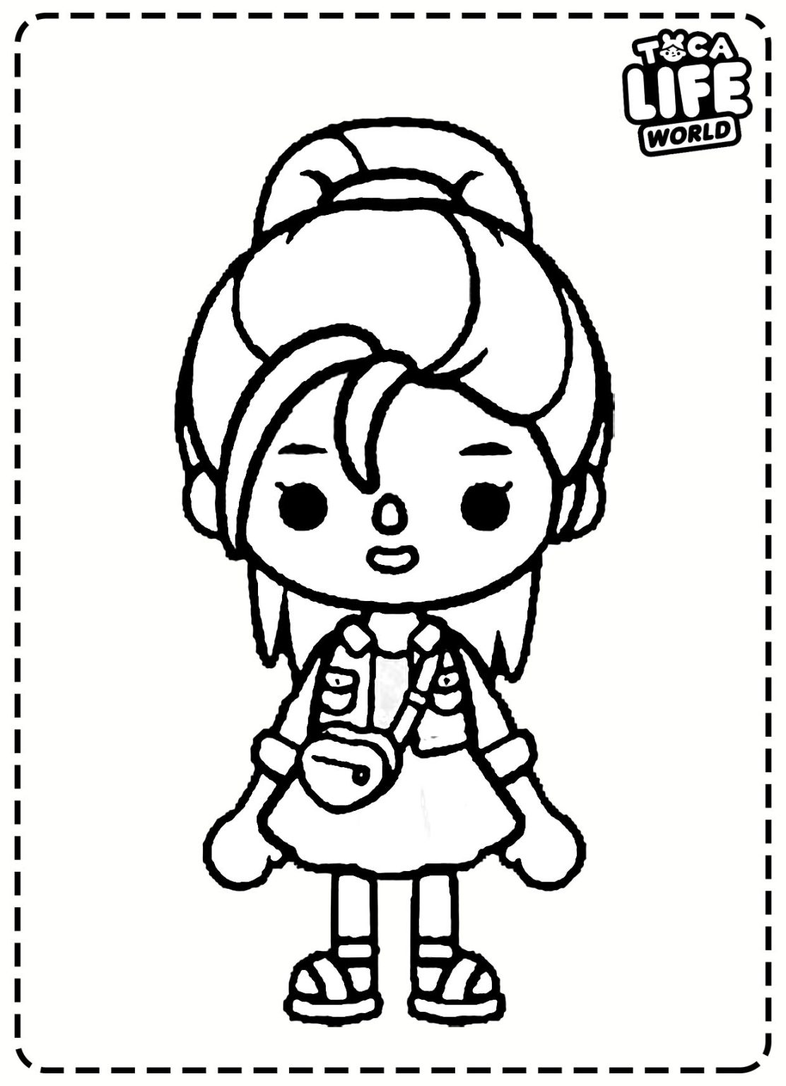 Personaje de Toca Life World 3 para imprimir - Dibujando con Vani