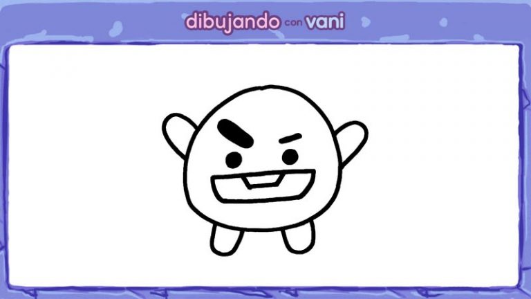Shooky de bt21 kawaii para colorear - Dibujando con Vani