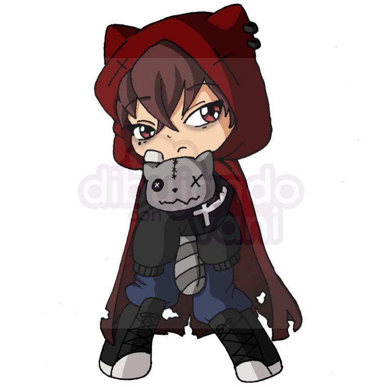 fierin de gacha life kawaii - Dibujando con Vani