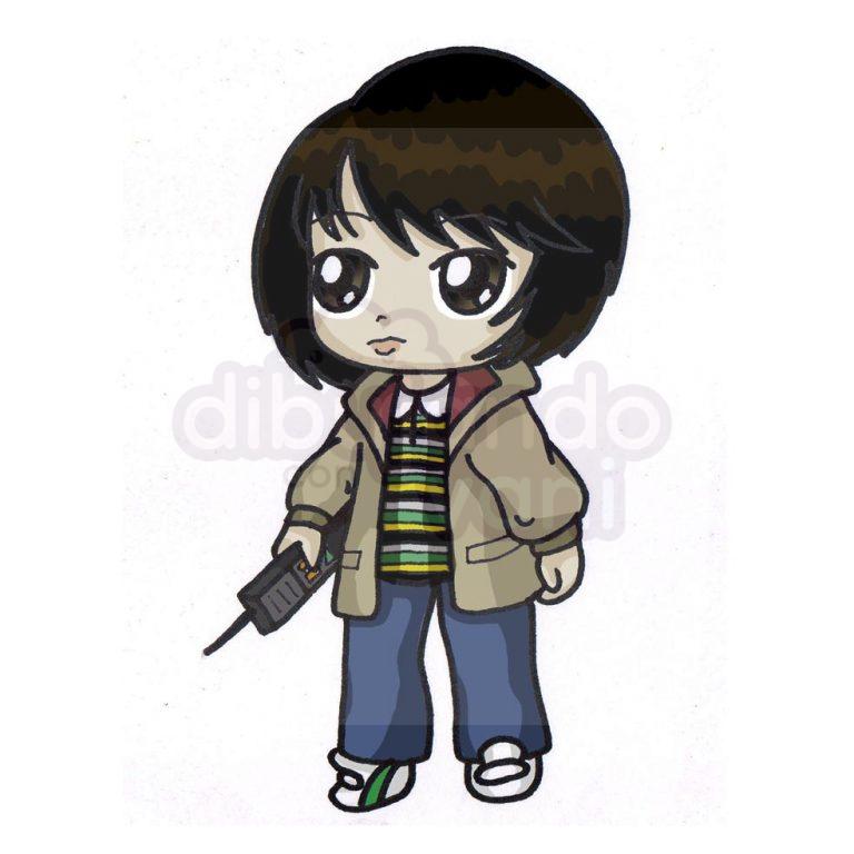 mike de stranger things kawaii - Dibujando con Vani